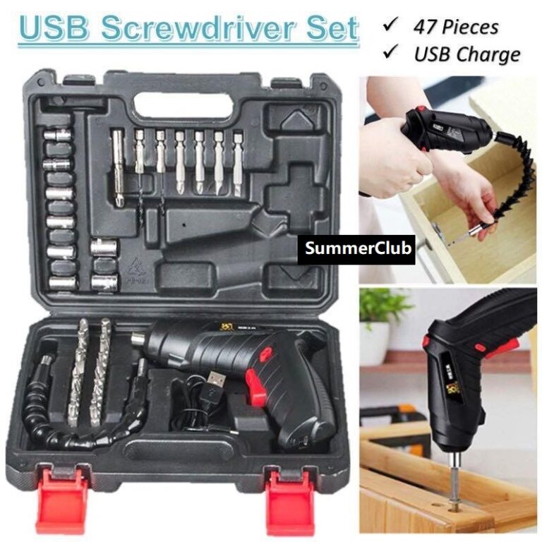 Mini Electric Screwdriver Set, USB Power Tool Kit, Cordless Drill Set ...